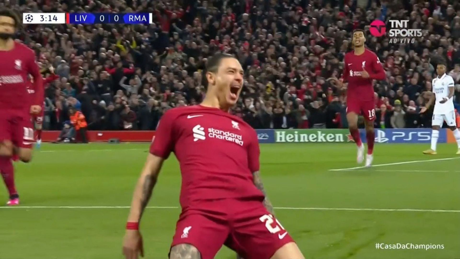 Liverpool: Darwin Nuñez faz gol de letra contra o Real Madrid - Sportbuzz