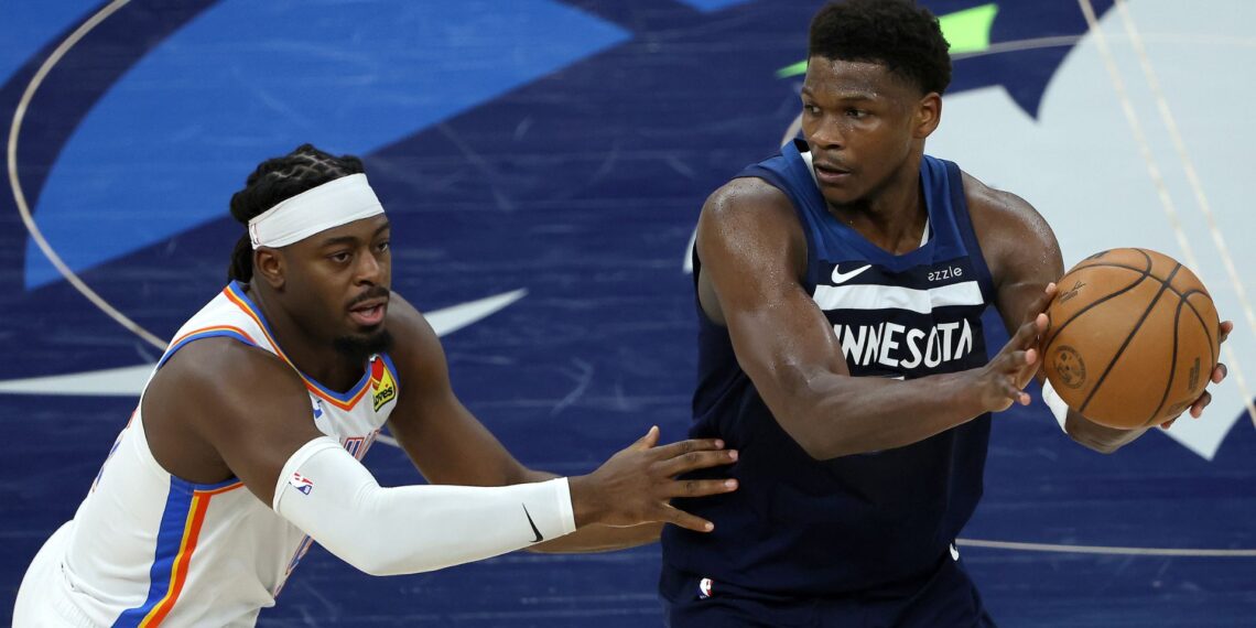 NBA: Anthony Edwards decide, e Wolves atropelam OKC no Oeste - Sportbuzz